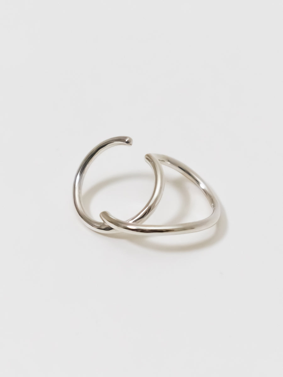 Ree - Silver Undulation Ear Cuff – AXENT
